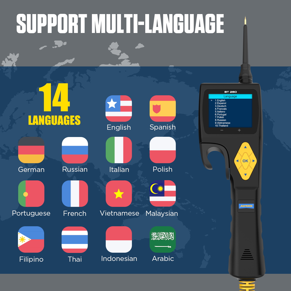 BT280 Automotive Circuit Tester Car Circuit Tester