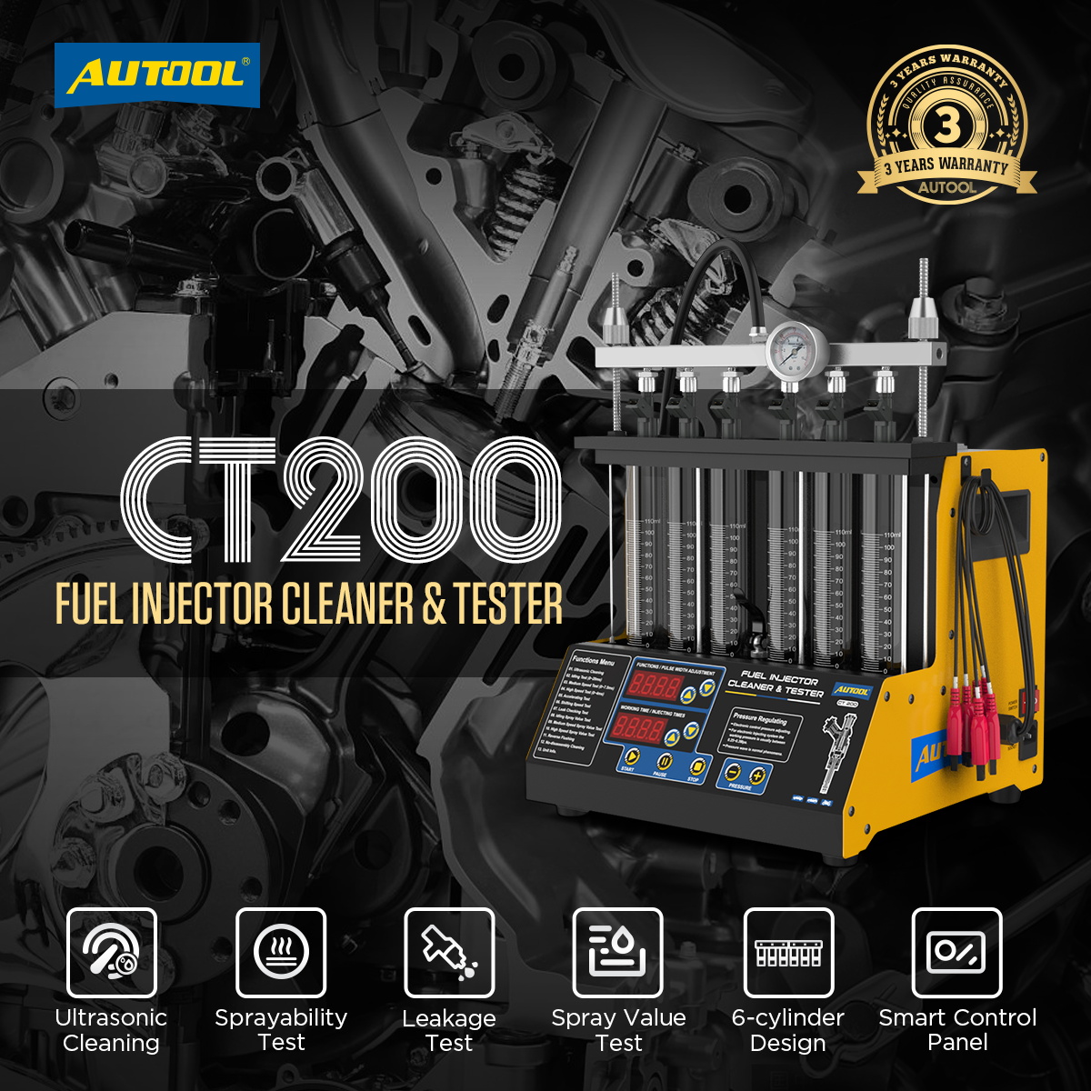 CT200 Fuel Injector Tester & Cleaner