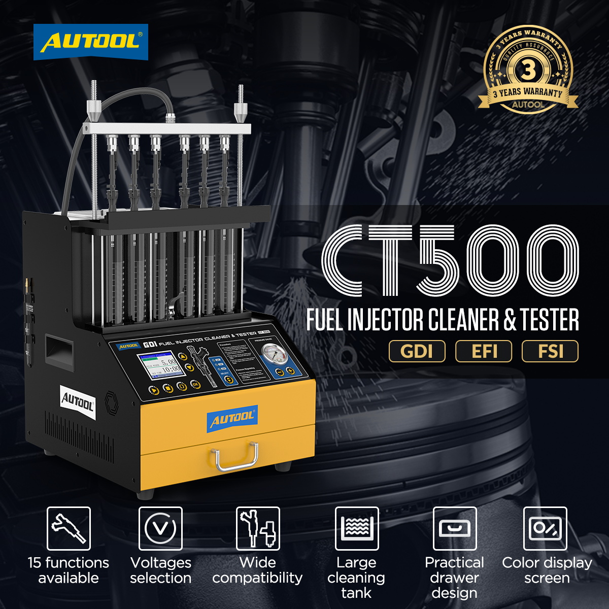 CT500 Fuel Injector Tester & Cleaner