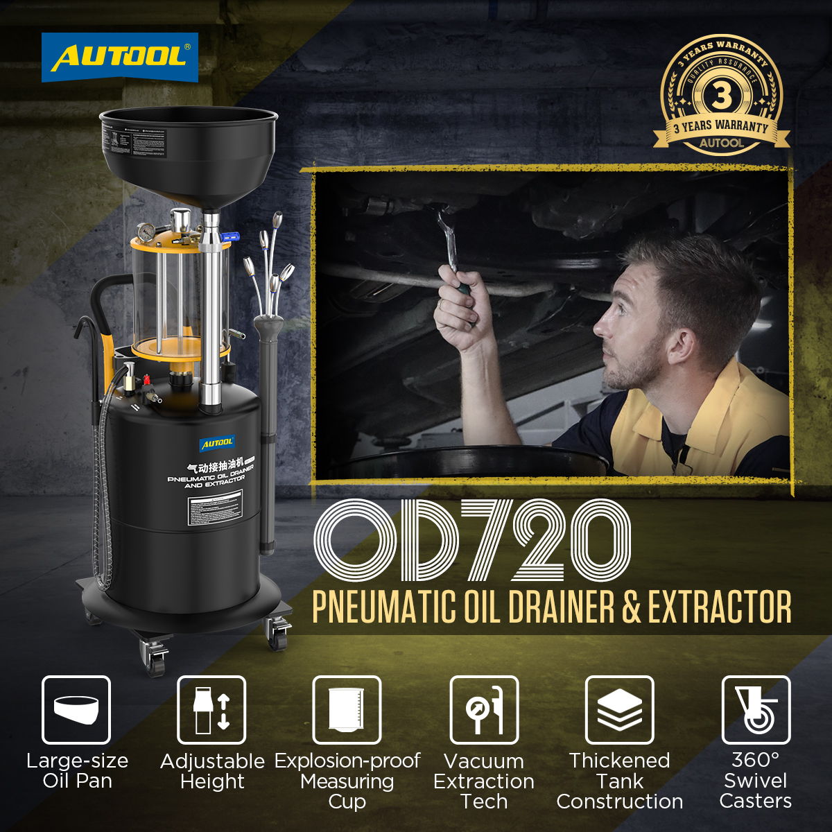 OD720 Pneumatic Oil Extractor